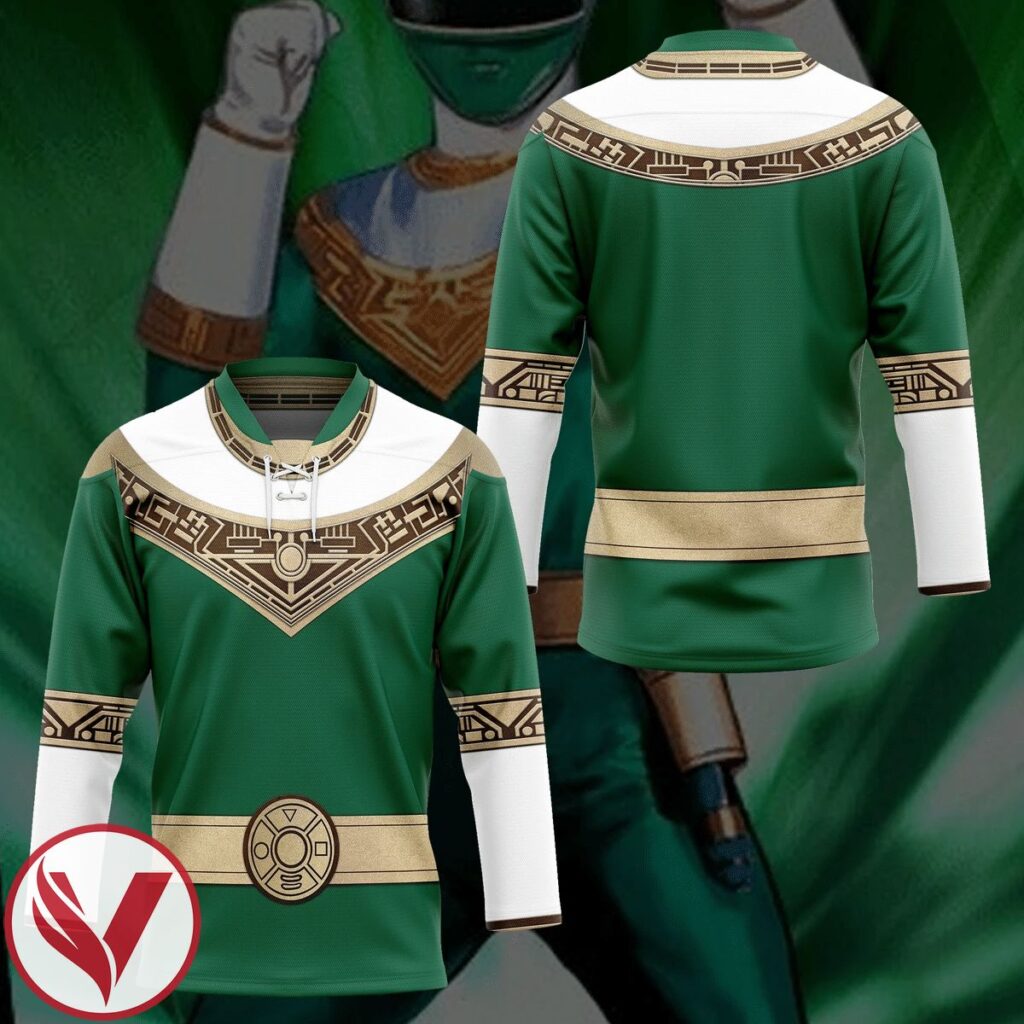 3D Power Rangers Zeo Green Custom Hockey Jersey, Trending Gifts For ...