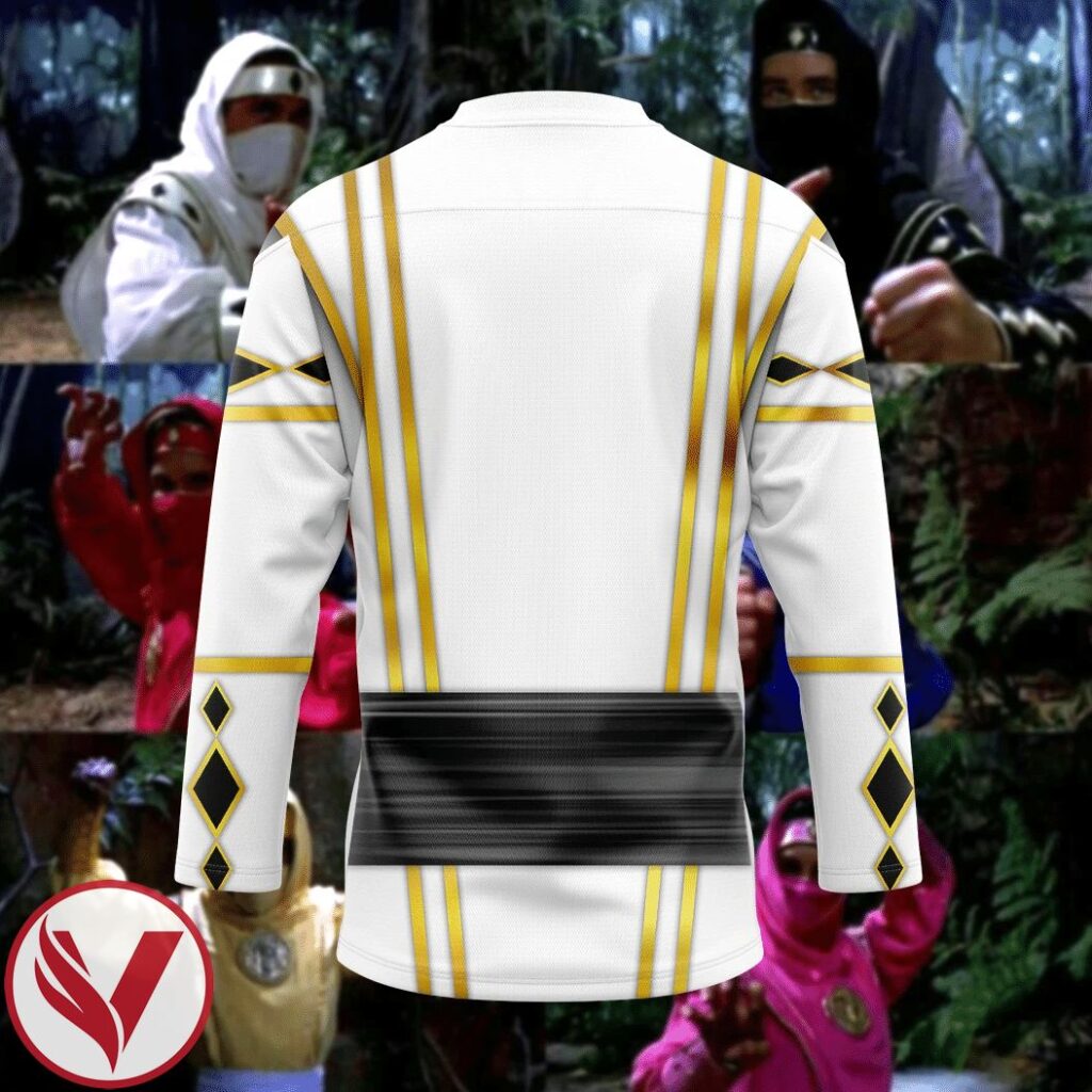 3D White Falcon Ninja Mighty Morphin Power Rangers Ninjetti Custom ...