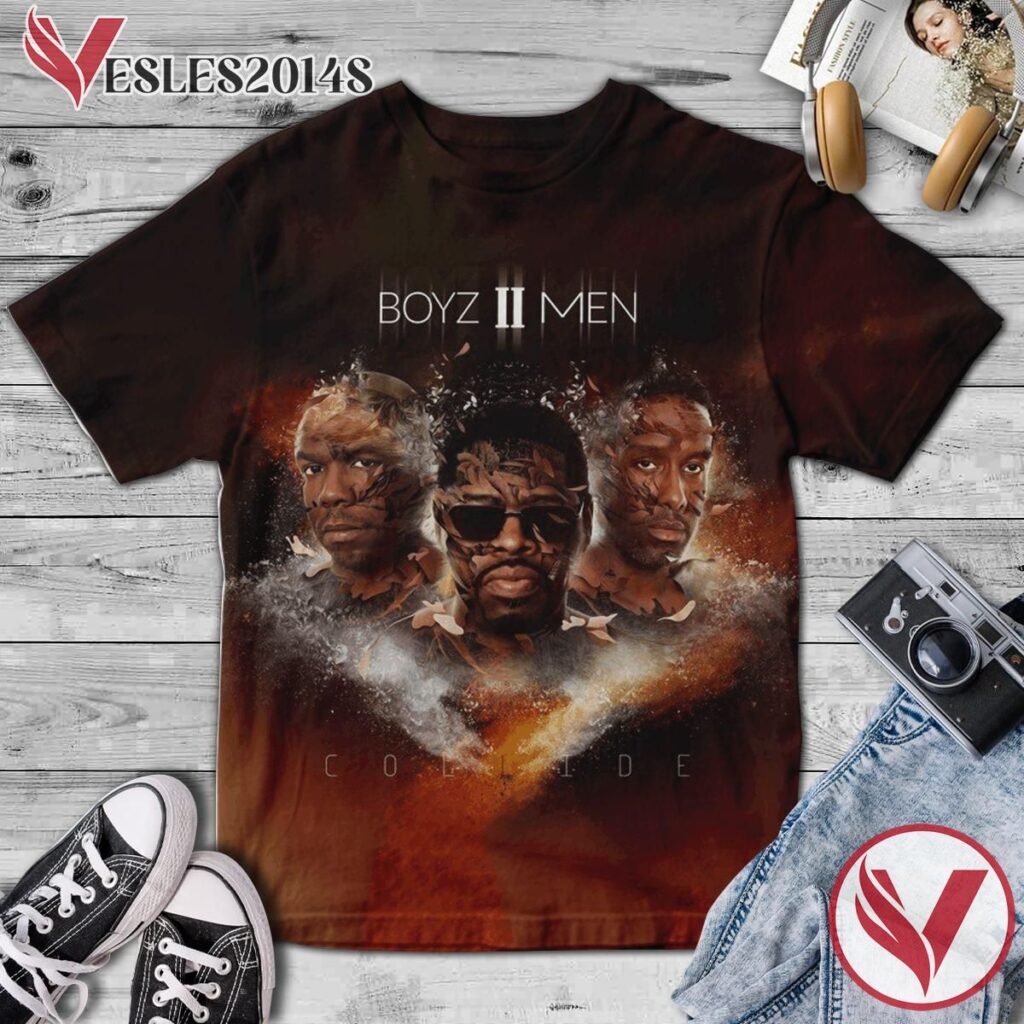 Boyz II Men Collide Album Cover Shirt, Perfect Gifts For Music Lovers ...