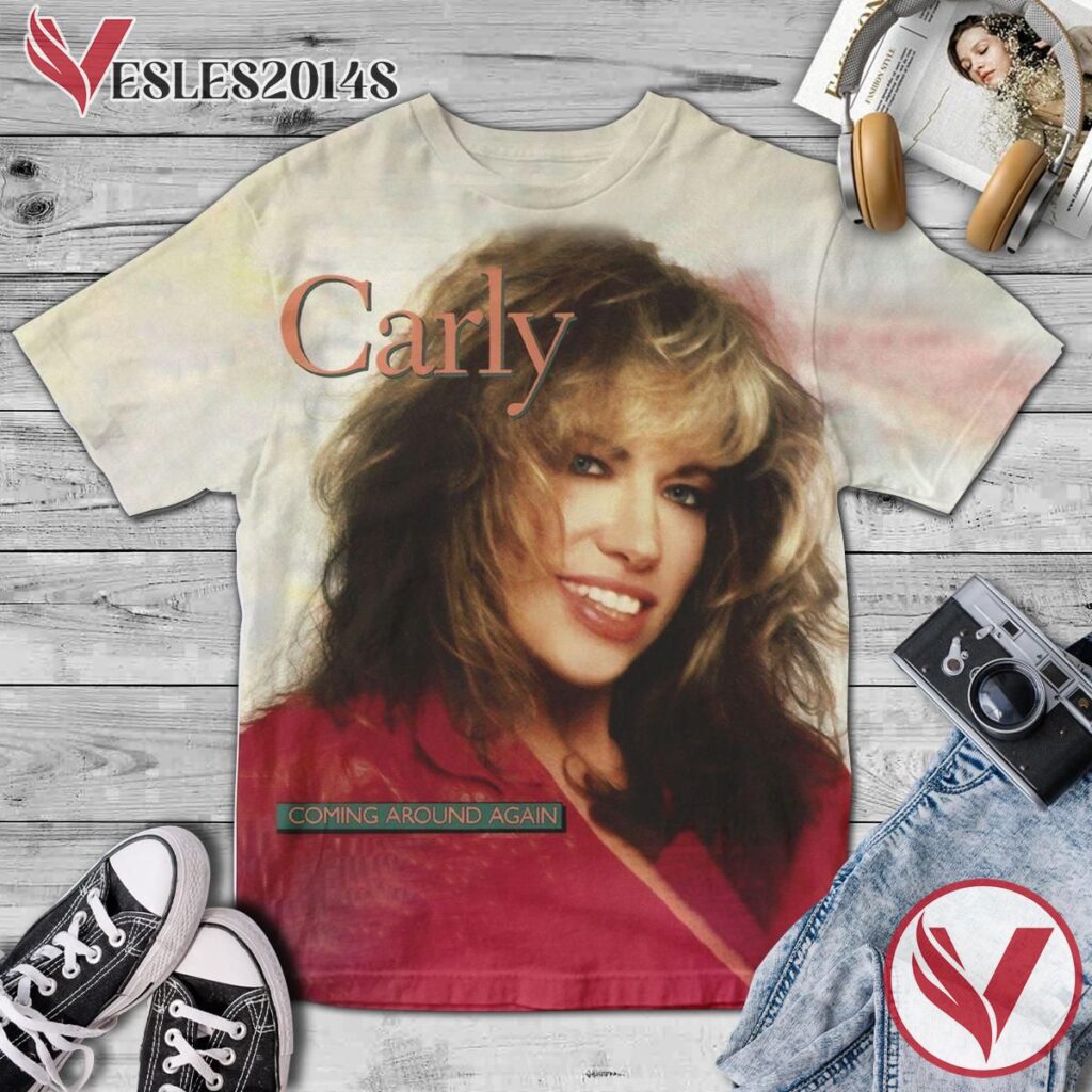 Carly Simon Coming Around Again Album Cover Shirt, Perfect Gifts For ...