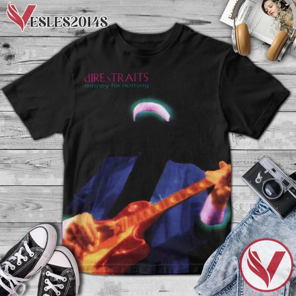 Dire Straits Brothers Money For Nothing Album Cover Shirt, Perfect ...
