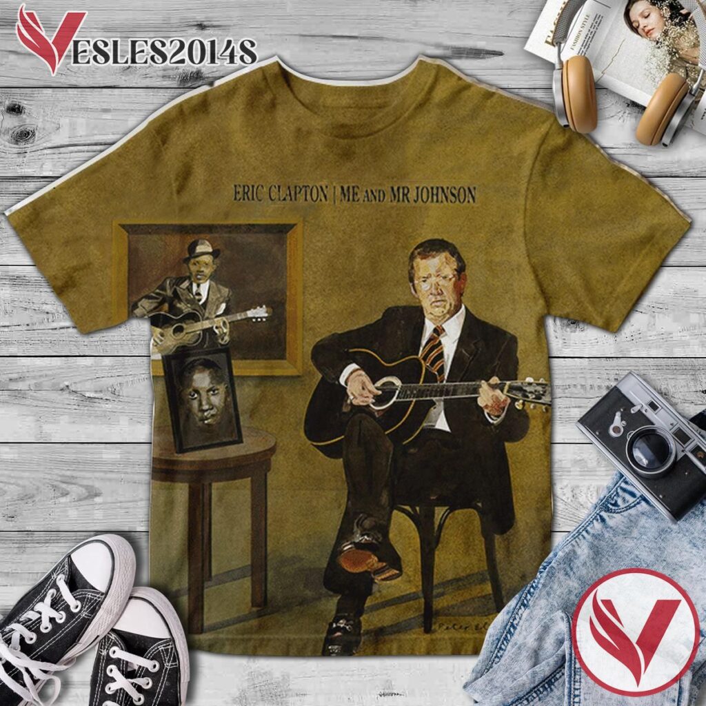 Eric Clapton Me And Mr Johnson Album Cover Shirt, Perfect Gifts For ...