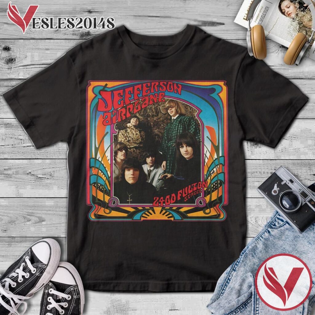 Jefferson Airplane 2400 Fulton Street Album Cover Shirt, Perfect Gifts ...