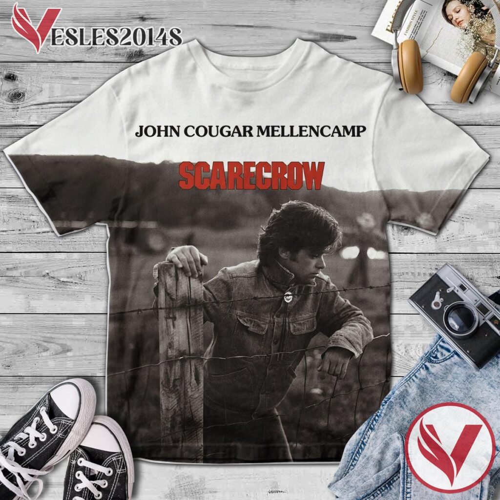 John Mellencamp Scarecrow Album Cover Shirt, Perfect Gifts For Music ...