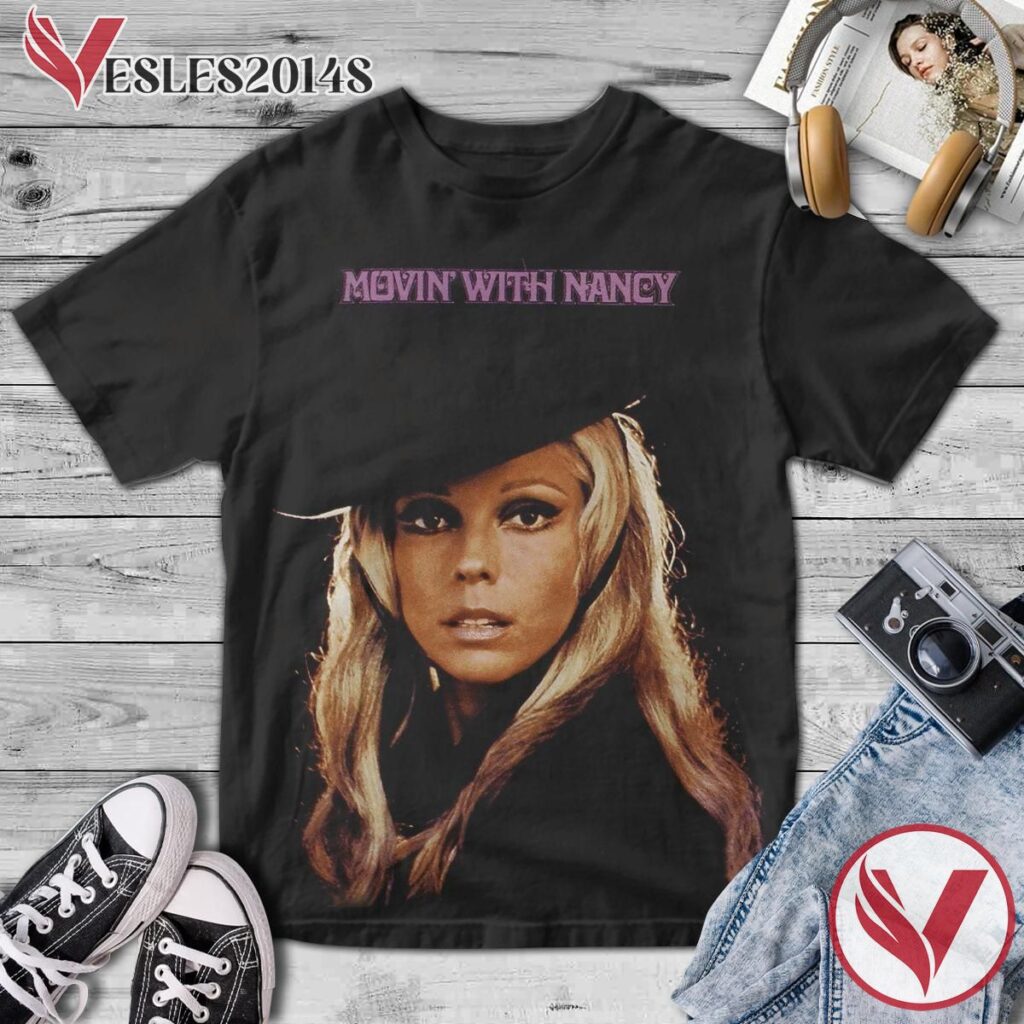 Nancy Sinatra Moving With Nancy Album Cover Shirt, Perfect Gifts For ...