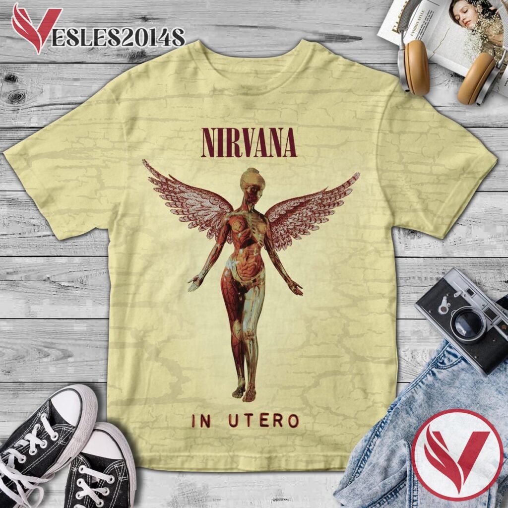Nirvana In Utero Album Cover Shirt, Perfect Gifts For Music Lovers ...