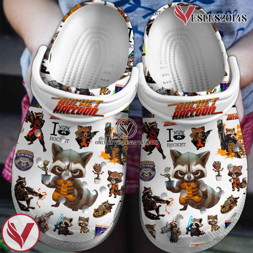 Rocket Raccoon Movie Crocs Crocband Clogs Shoes Comfortable For Men ...