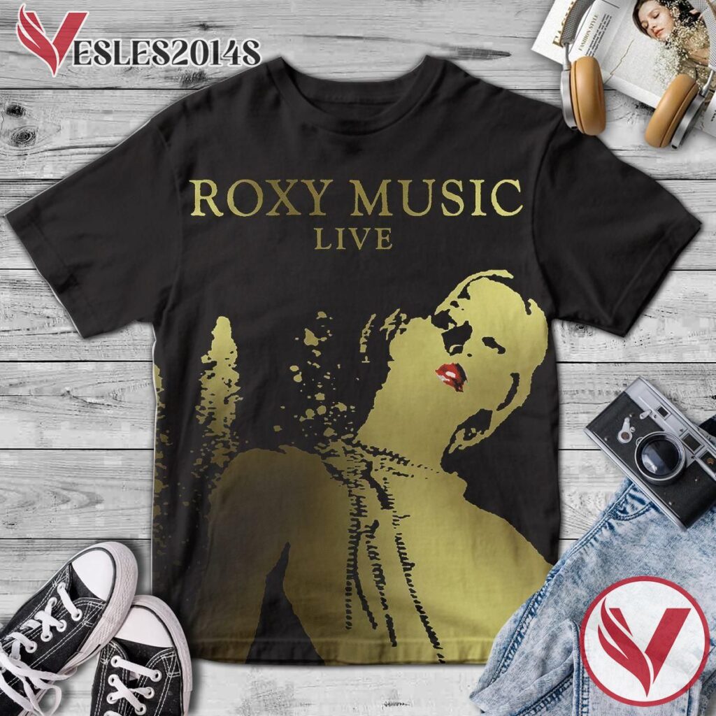 Roxy Music Live Album Cover Shirt, Perfect Gifts For Music Lovers ...