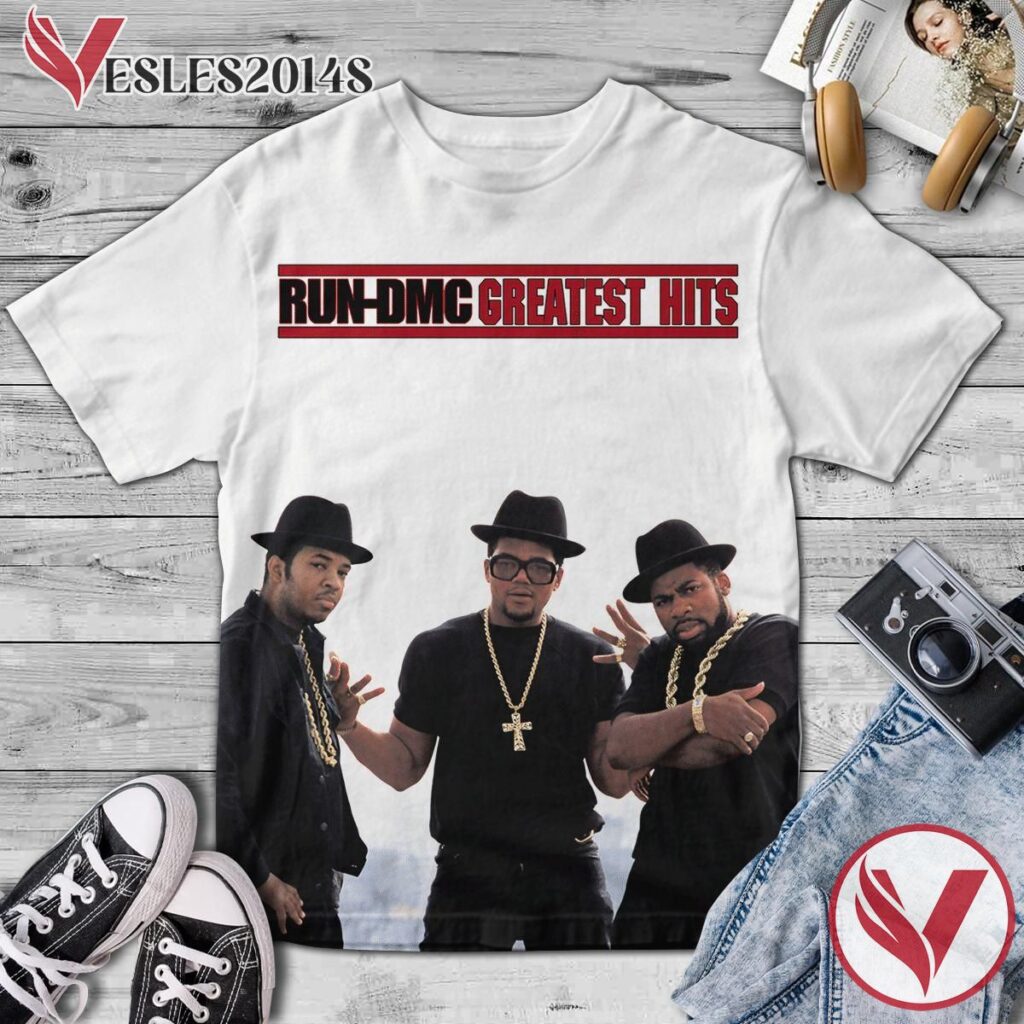Run Dmc Greatest Hits Compilation Album Cover Shirt, Perfect Gifts For ...