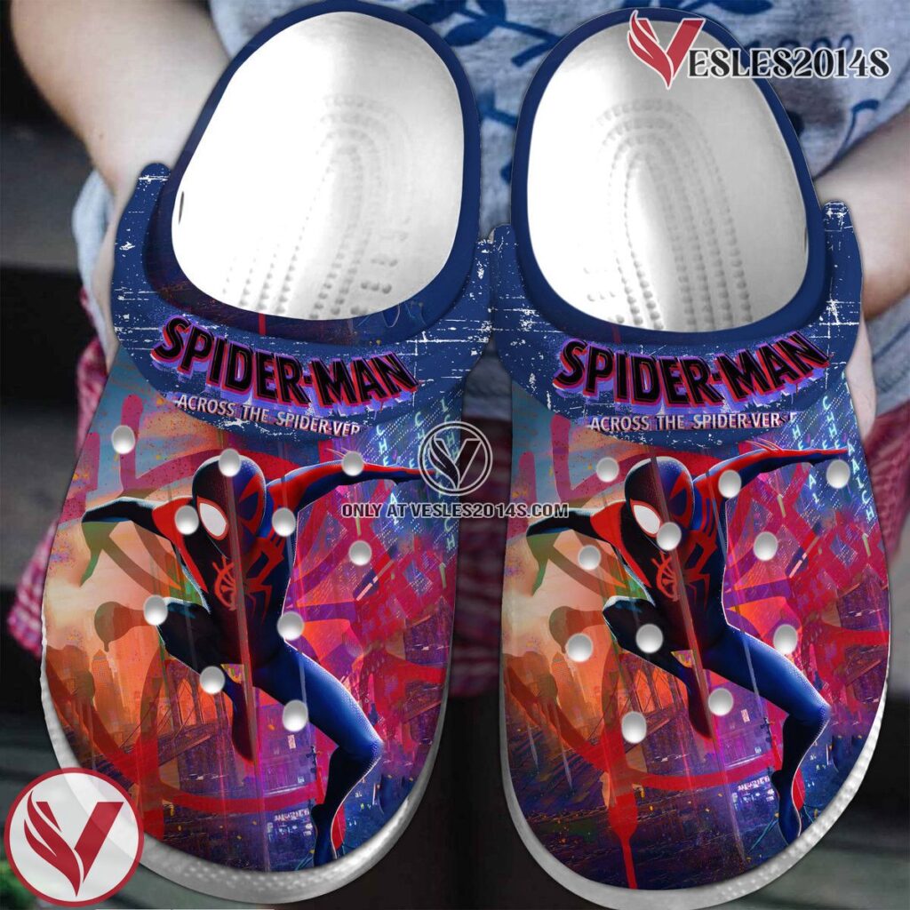 Spider Man Across The Spider Verse Cartoon Crocs Crocband Clogs Shoes ...