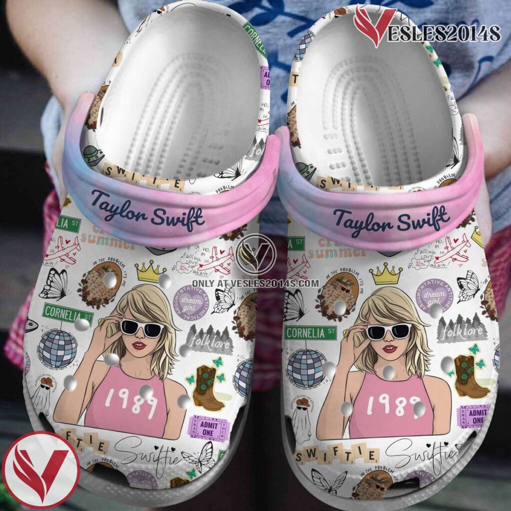 Taylor Swift 1989 Album Music Crocs Crocband Clogs Shoes, Unique Gifts ...
