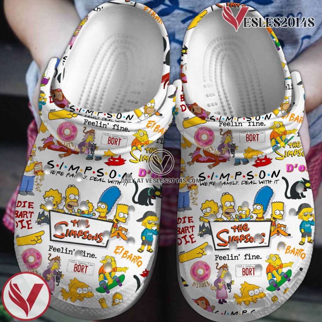 The Simpsons Cartoon Crocs Crocband Clogs Shoes Comfortable For Men ...